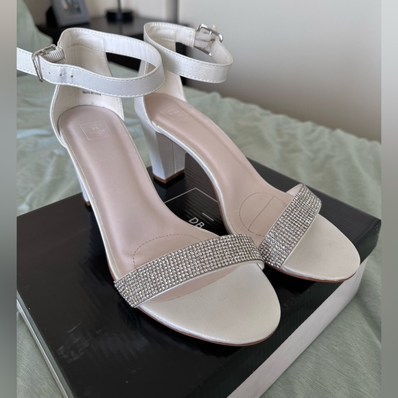 David's Bridal | Shoes | Davids Bridal White Heels | Poshmark